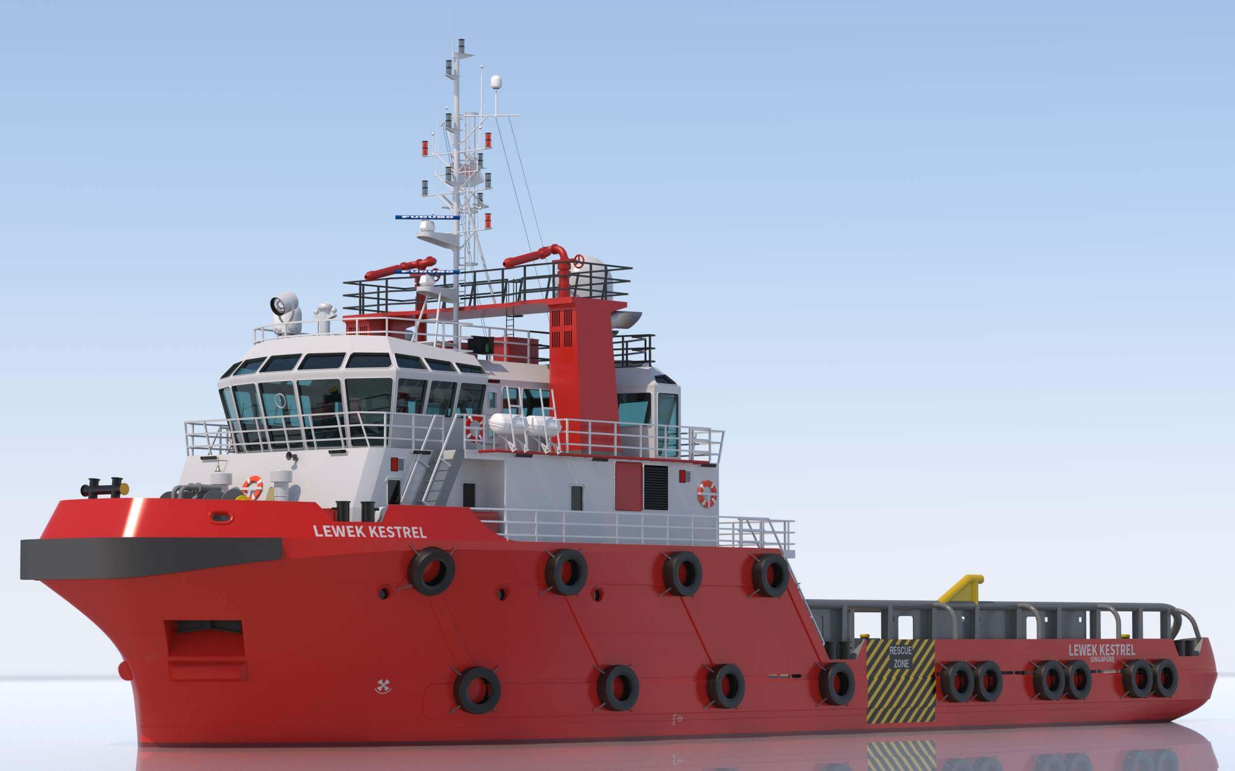 48m AHTS Anchor Handling Tug - 3D Model by ArqArt