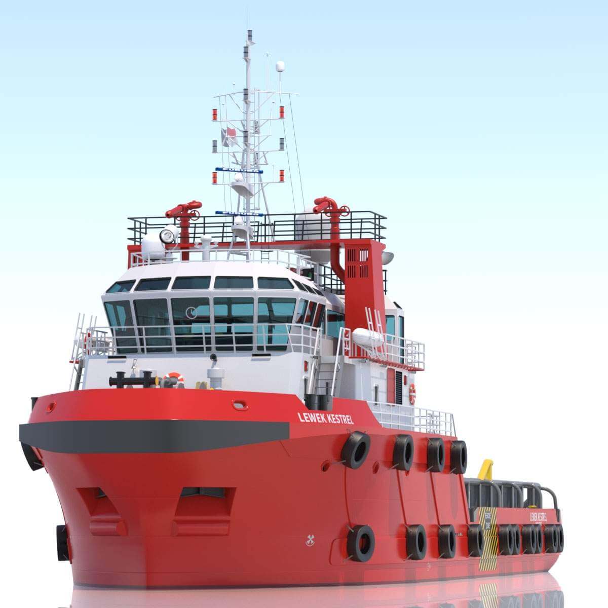 48m AHTS Anchor Handling Tug - 3D Model by ArqArt