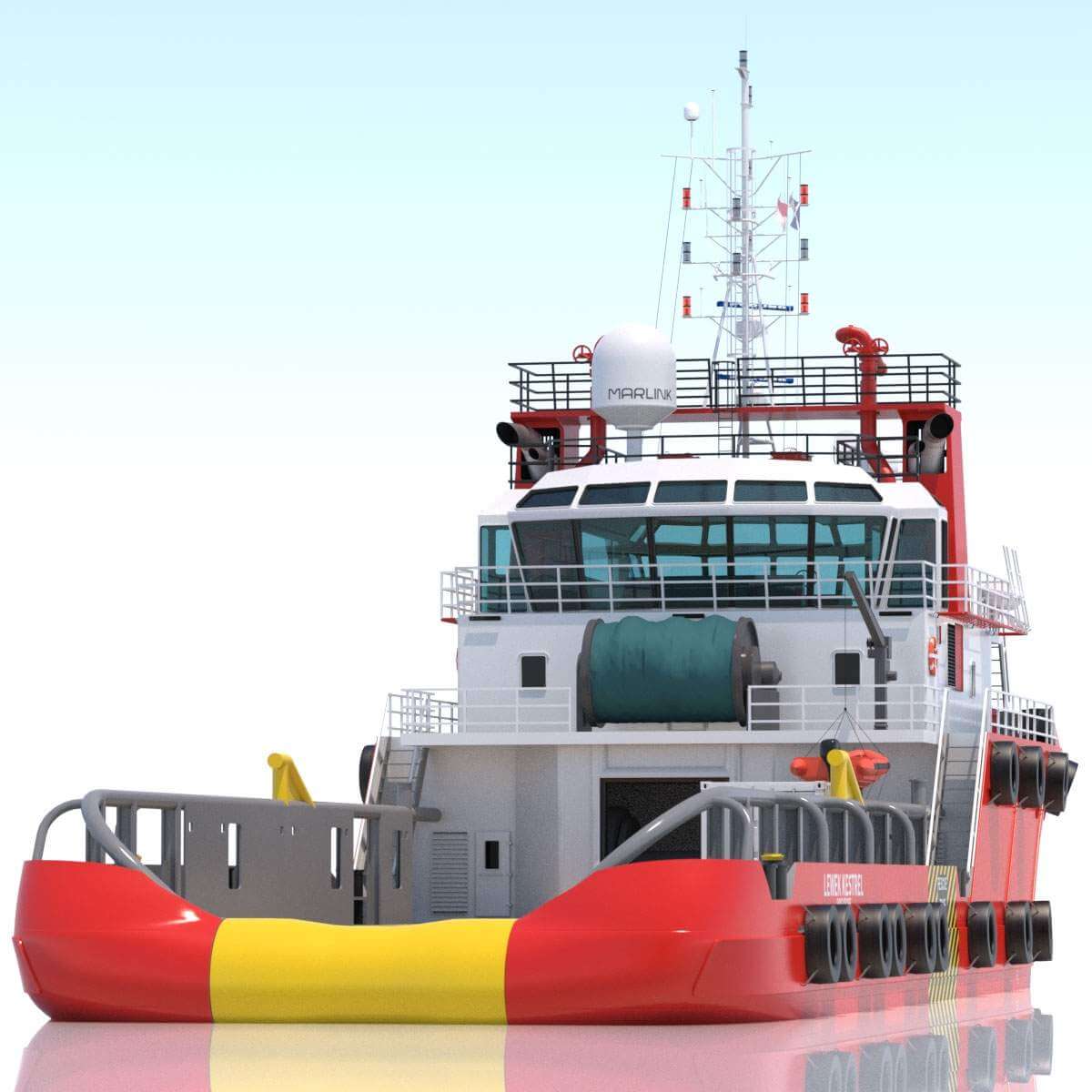 48m AHTS Anchor Handling Tug - 3D Model by ArqArt