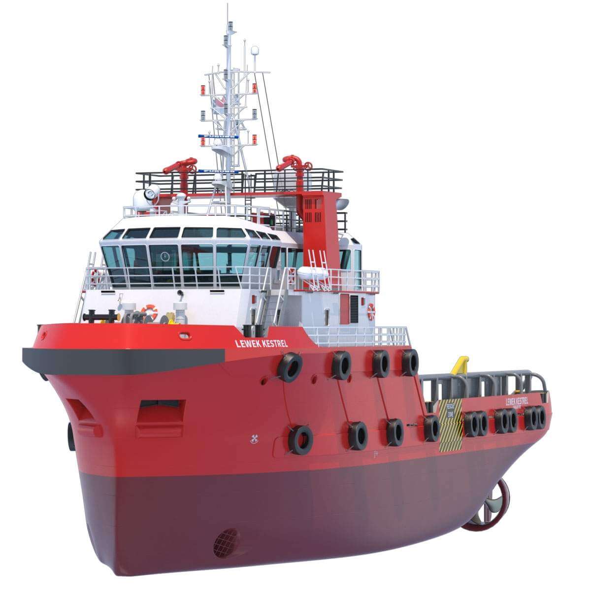 48m AHTS Anchor Handling Tug - 3D Model by ArqArt