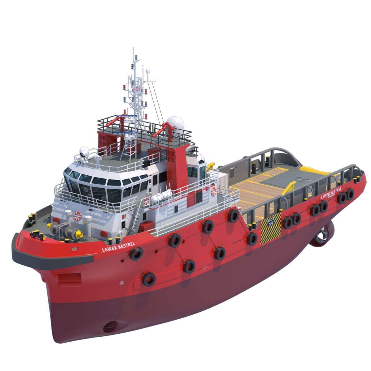 48m AHTS Anchor Handling Tug - 3D Model by ArqArt