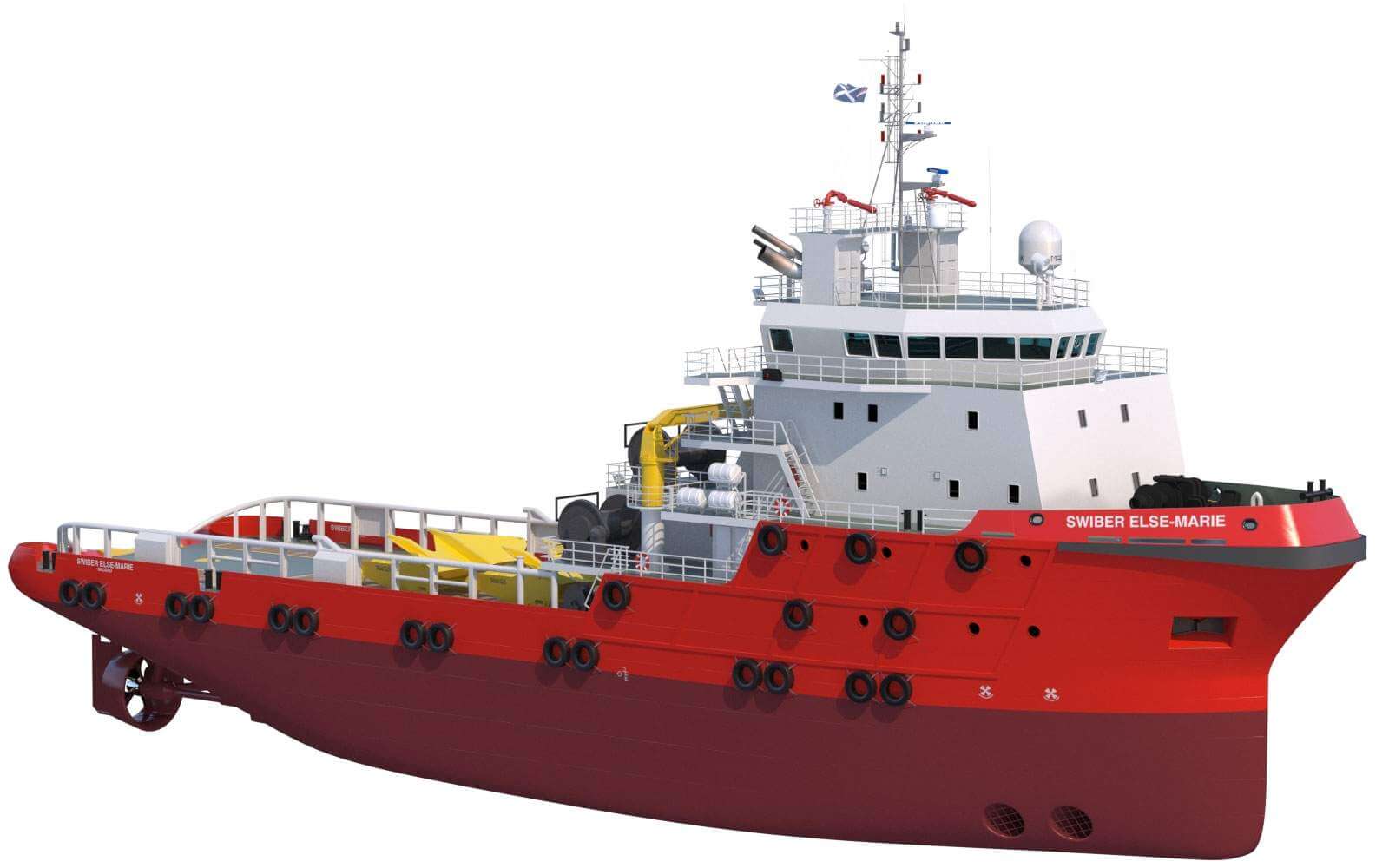 70m AHTS Anchor Handling Tug Supply - 3D Model by ArqArt