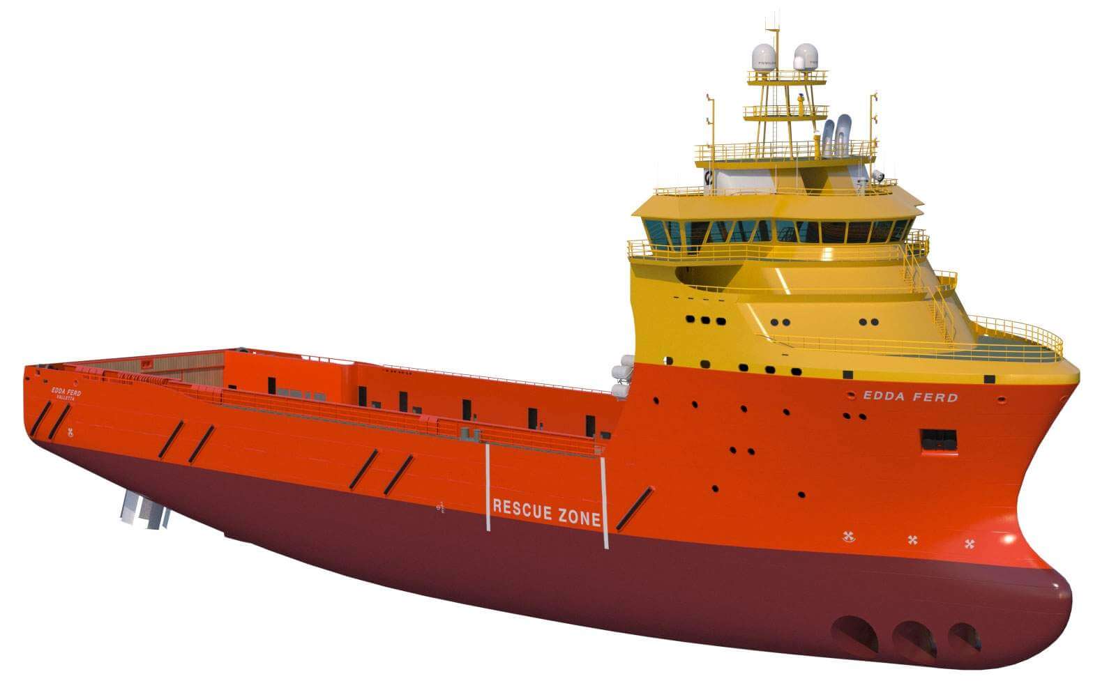 92m Platform Supply Vessel Edda Ferd - 3D Model by ArqArt