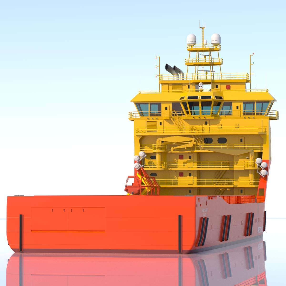 92m Platform Supply Vessel Edda Ferd - 3D Model by ArqArt