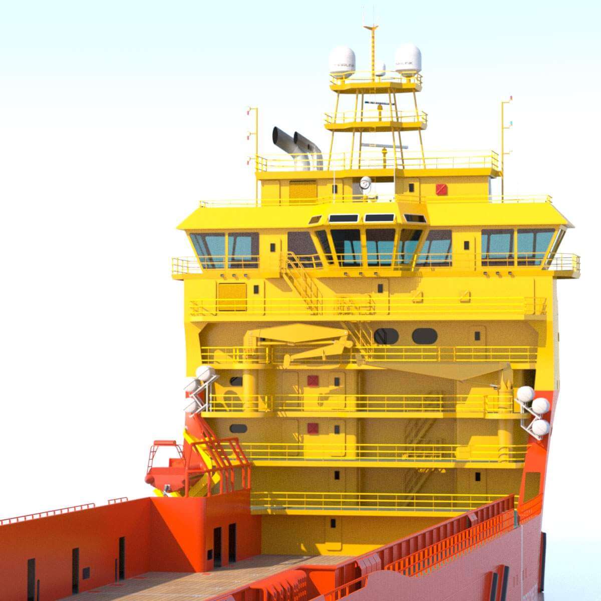 92m Platform Supply Vessel Edda Ferd - 3D Model by ArqArt