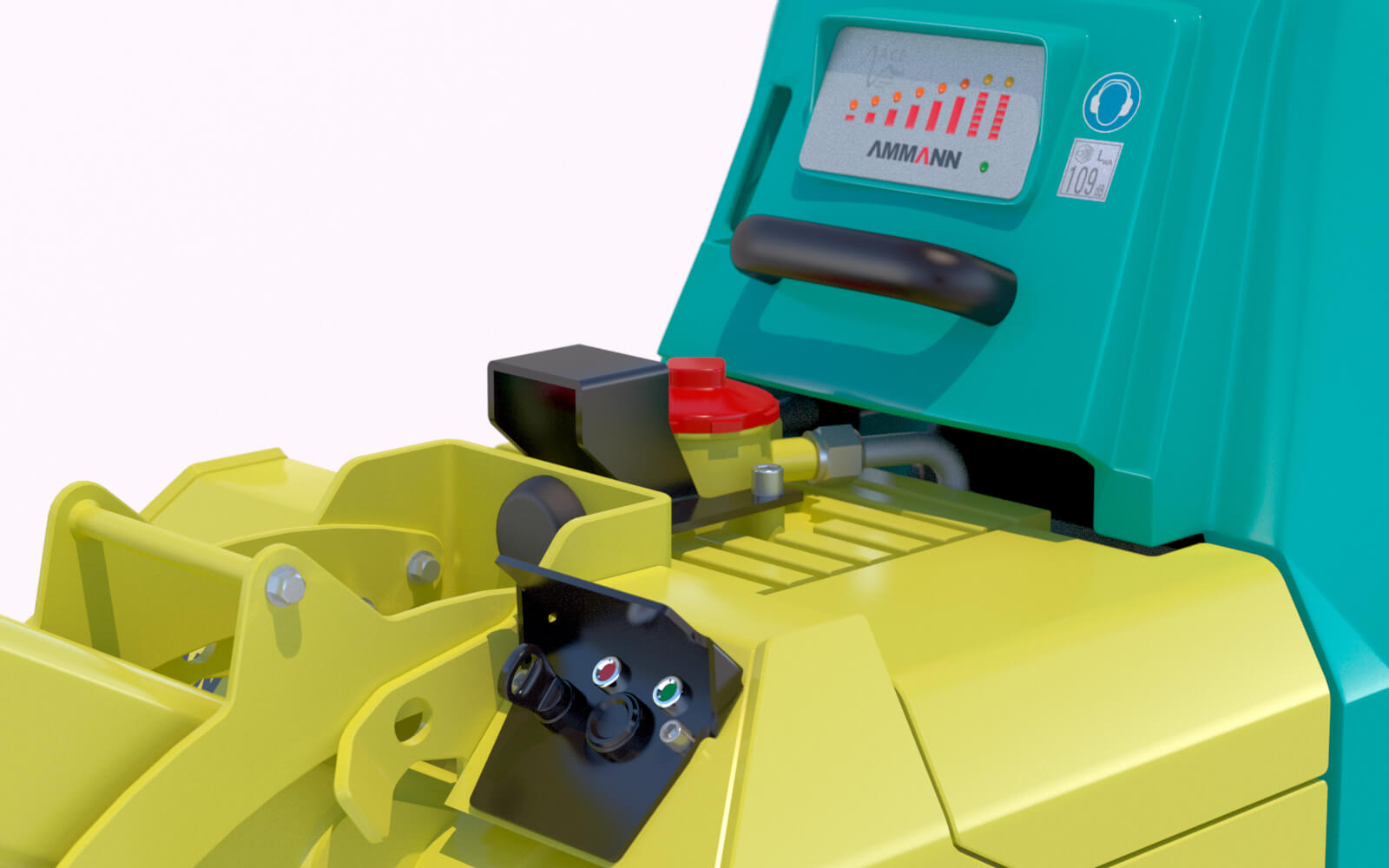 Ammann 55-75 Vibratory Reversible Plate 3D Model by ArqArt