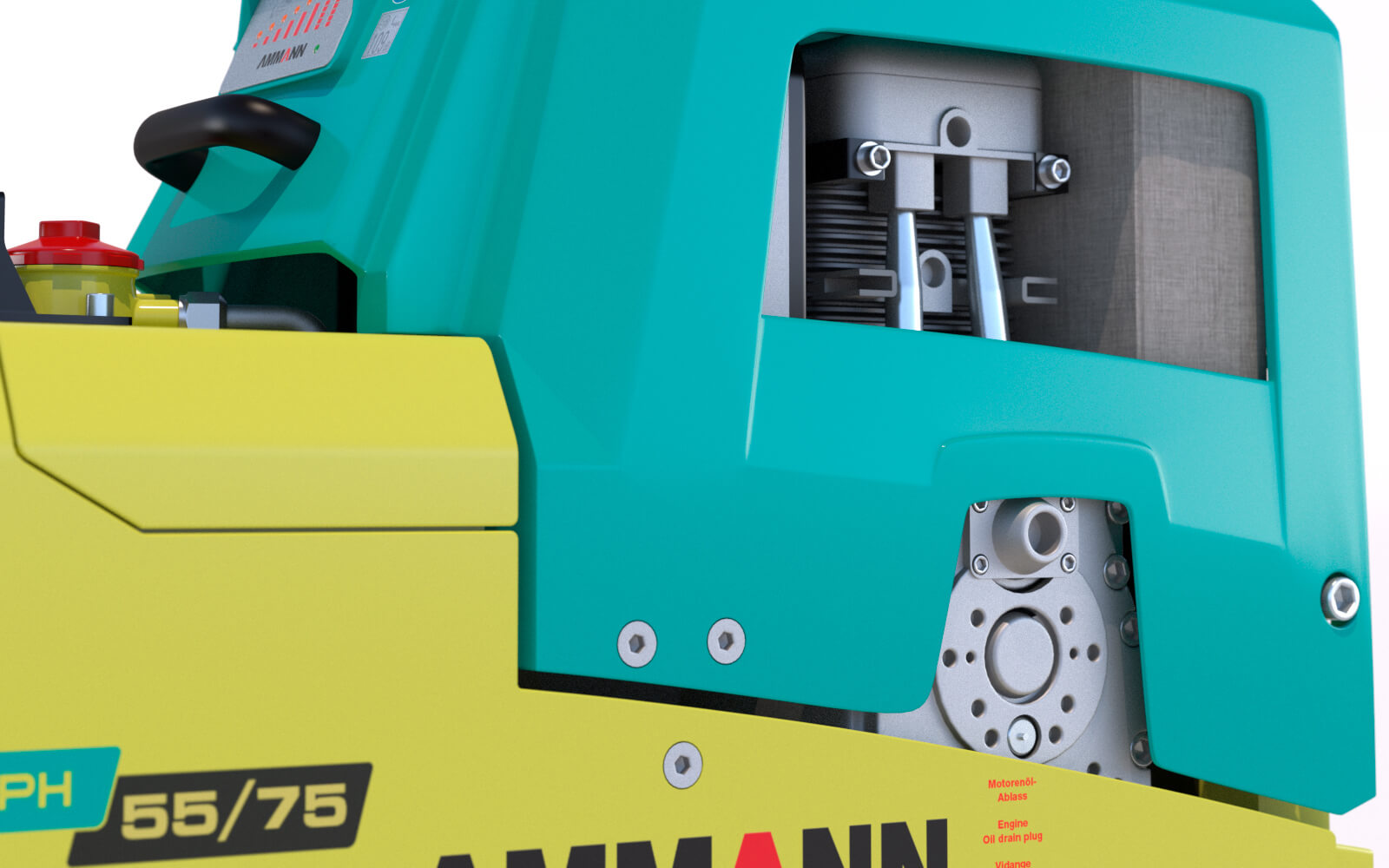 Ammann 55-75 Vibratory Reversible Plate 3D Model by ArqArt