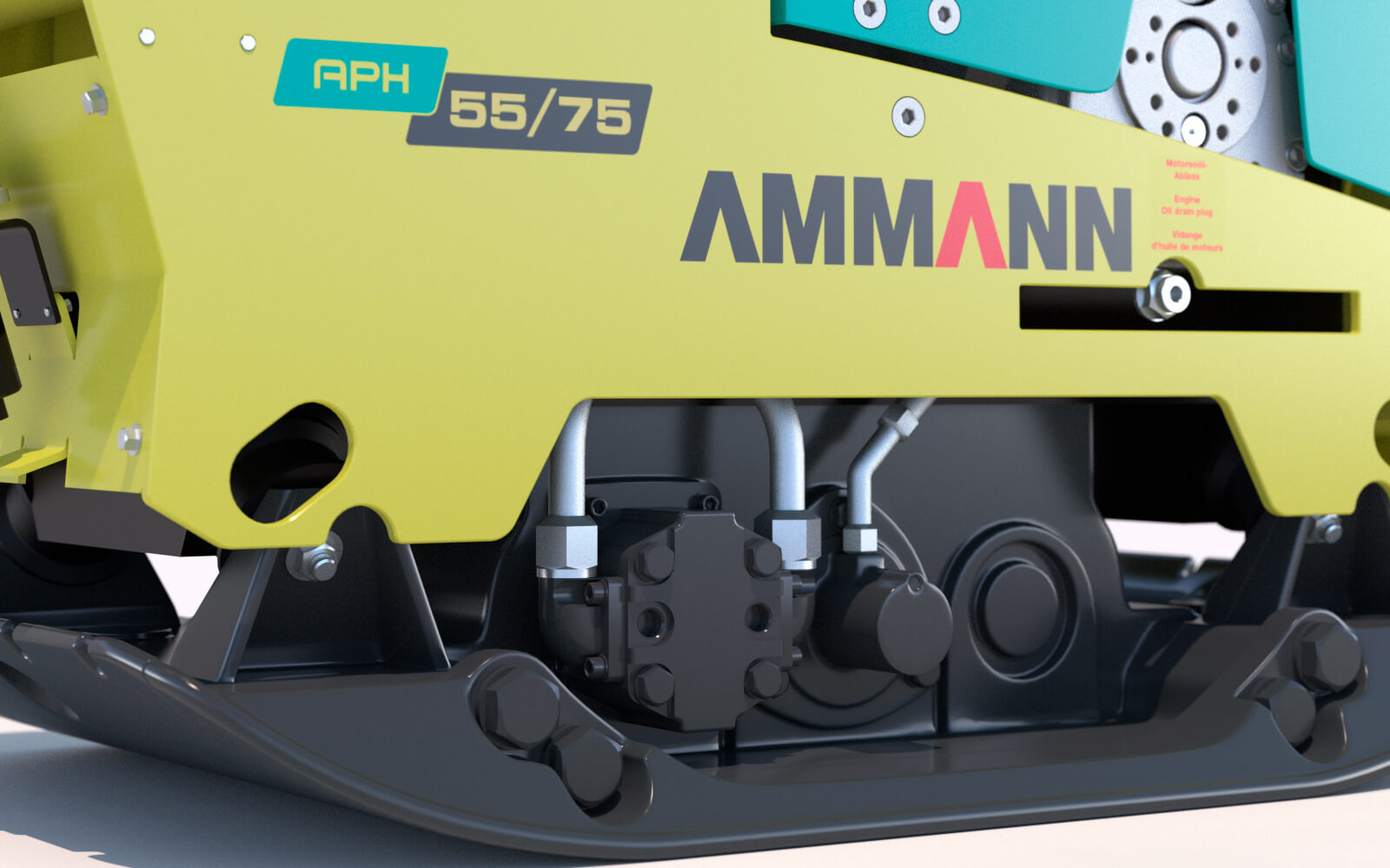 Ammann 55-75 Vibratory Reversible Plate 3D Model by ArqArt
