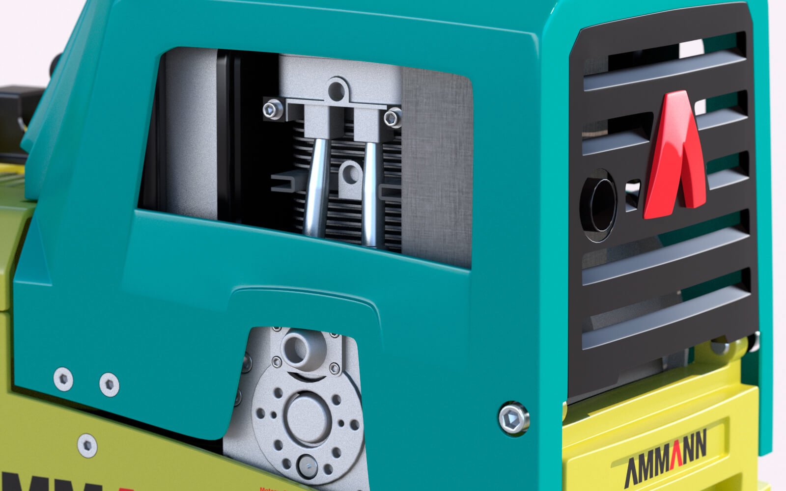 Ammann 55-75 Vibratory Reversible Plate 3D Model by ArqArt