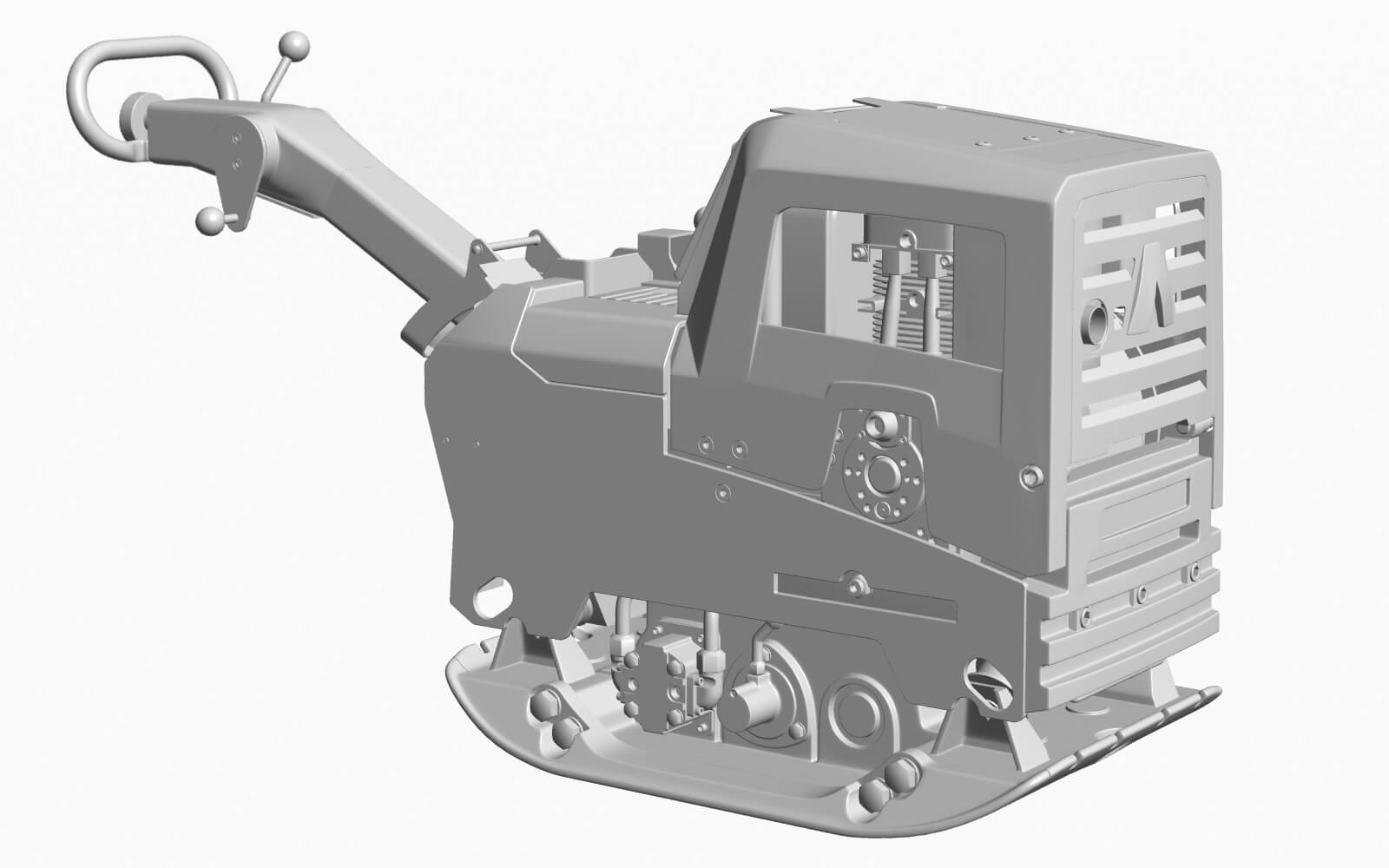 Ammann 55-75 Vibratory Reversible Plate 3D Model by ArqArt