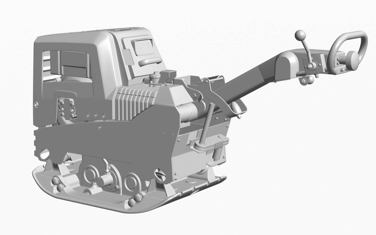Ammann 55-75 Vibratory Reversible Plate 3D Model by ArqArt