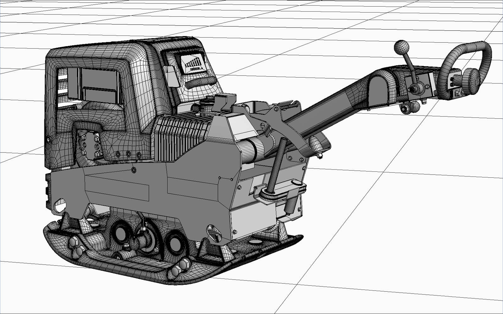 Ammann 55-75 Vibratory Reversible Plate 3D Model by ArqArt