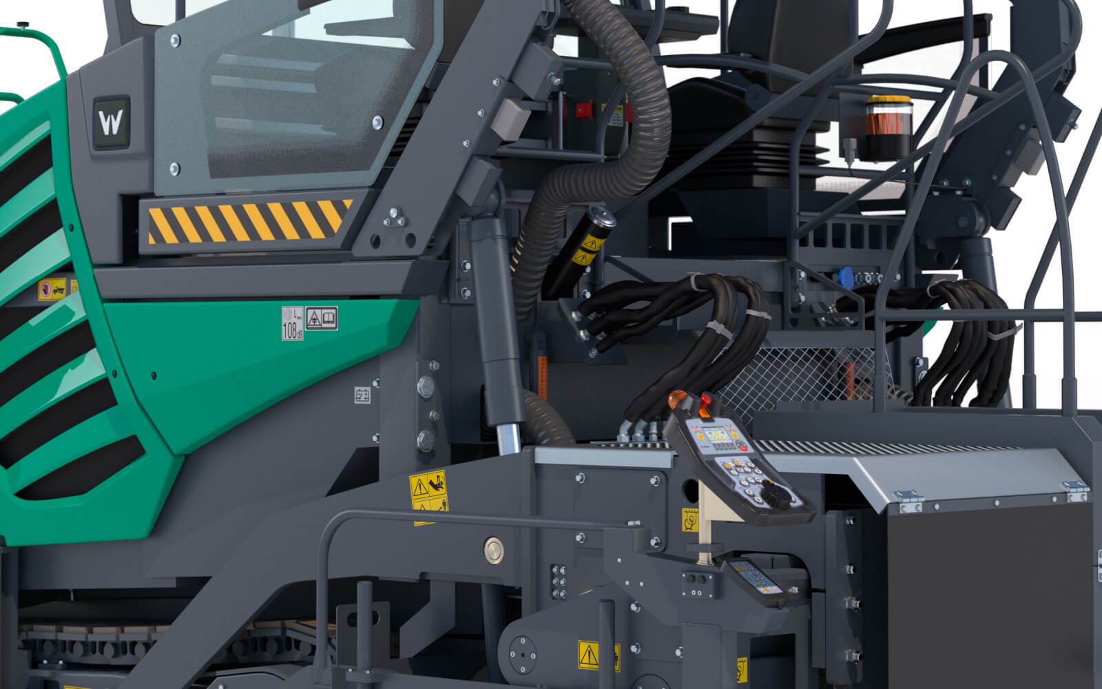 Asphalt Paver Vogele Super 1800 5I PBR - 3D Model by ArqArt