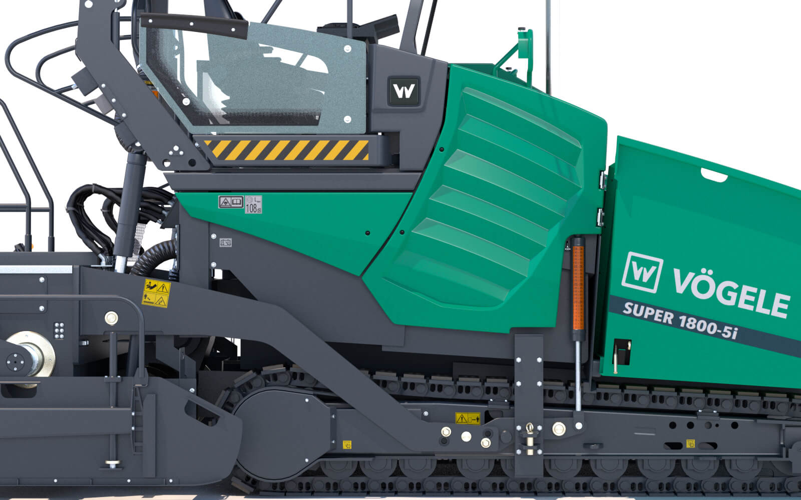 Asphalt Paver Vogele Super 1800 5I PBR - 3D Model by ArqArt