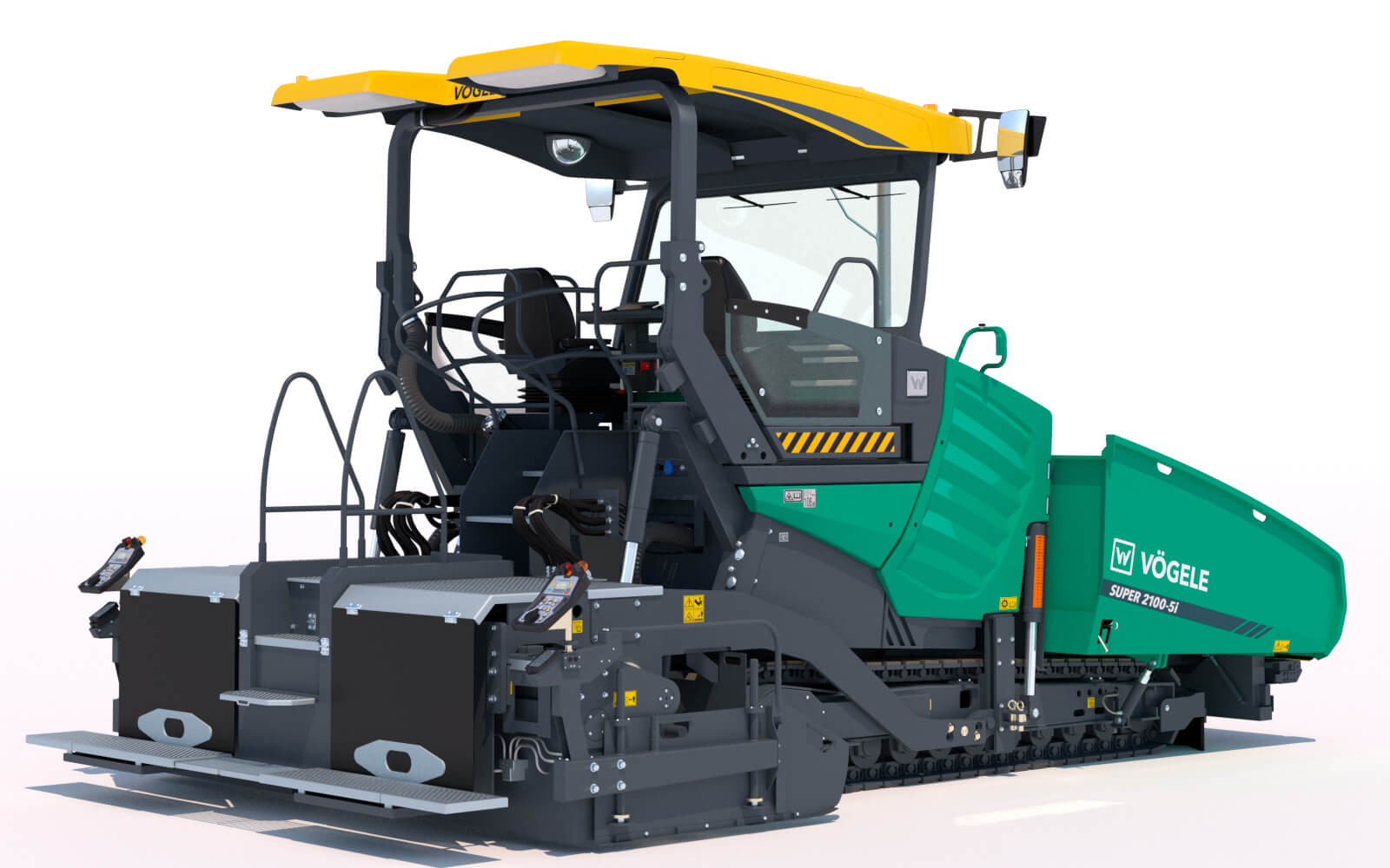 Asphalt Paver Vogele Super 2100 5I PBR - 3D Model by ArqArt