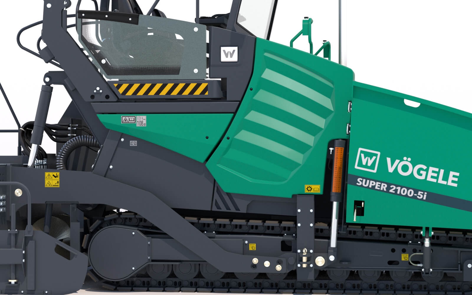 Asphalt Paver Vogele Super 2100 5I PBR - 3D Model by ArqArt