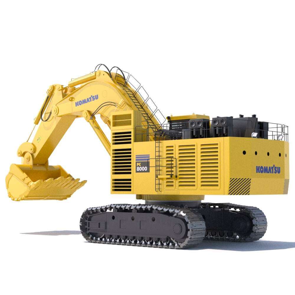 Komatsu PC8000 Backhoe - 3D Model by ArqArt