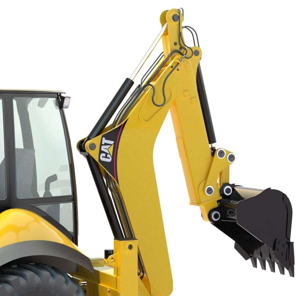 Cat 444E Backhoe Loader - 3D Model by ArqArt