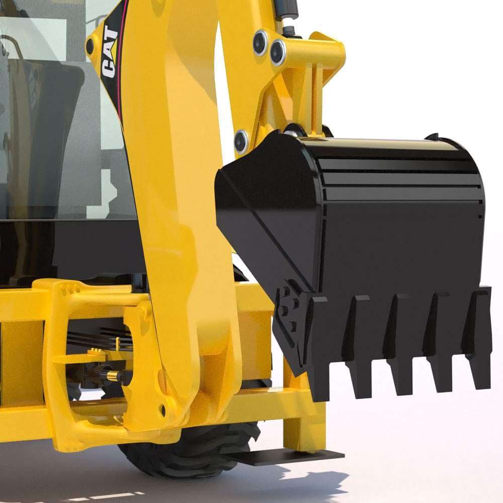 Cat 444E Backhoe Loader - 3D Model by ArqArt