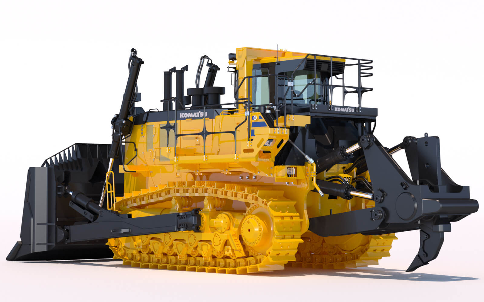 Bulldozer Komatsu D375A-8 3D Model by ArqArt