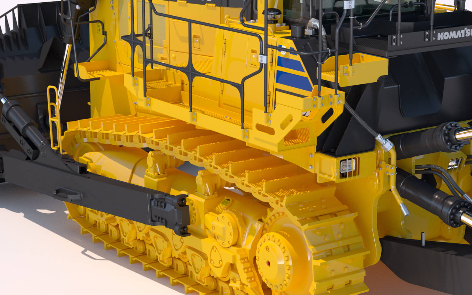 Bulldozer Komatsu D375A-8 3D Model by ArqArt