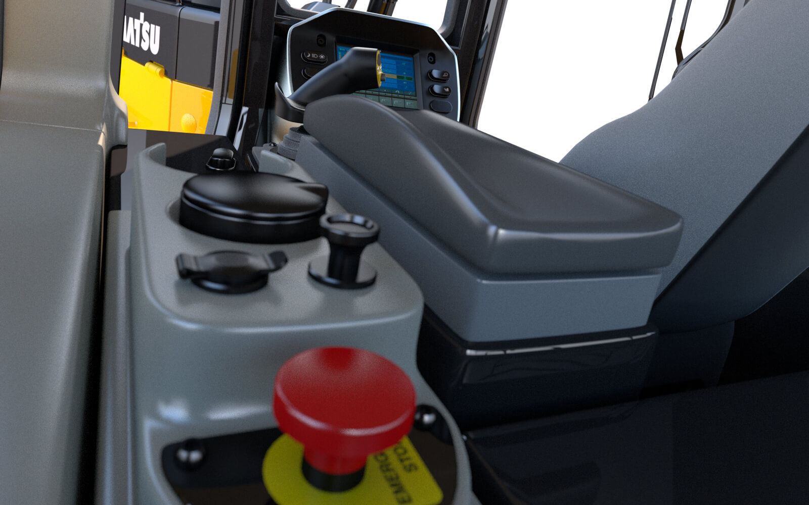 Bulldozer Komatsu D375A-8 3D Model by ArqArt