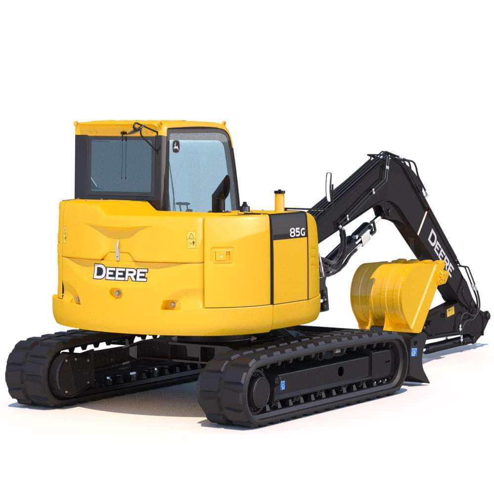 Deere 85G Compact Excavator - 3D Model by ArqArt