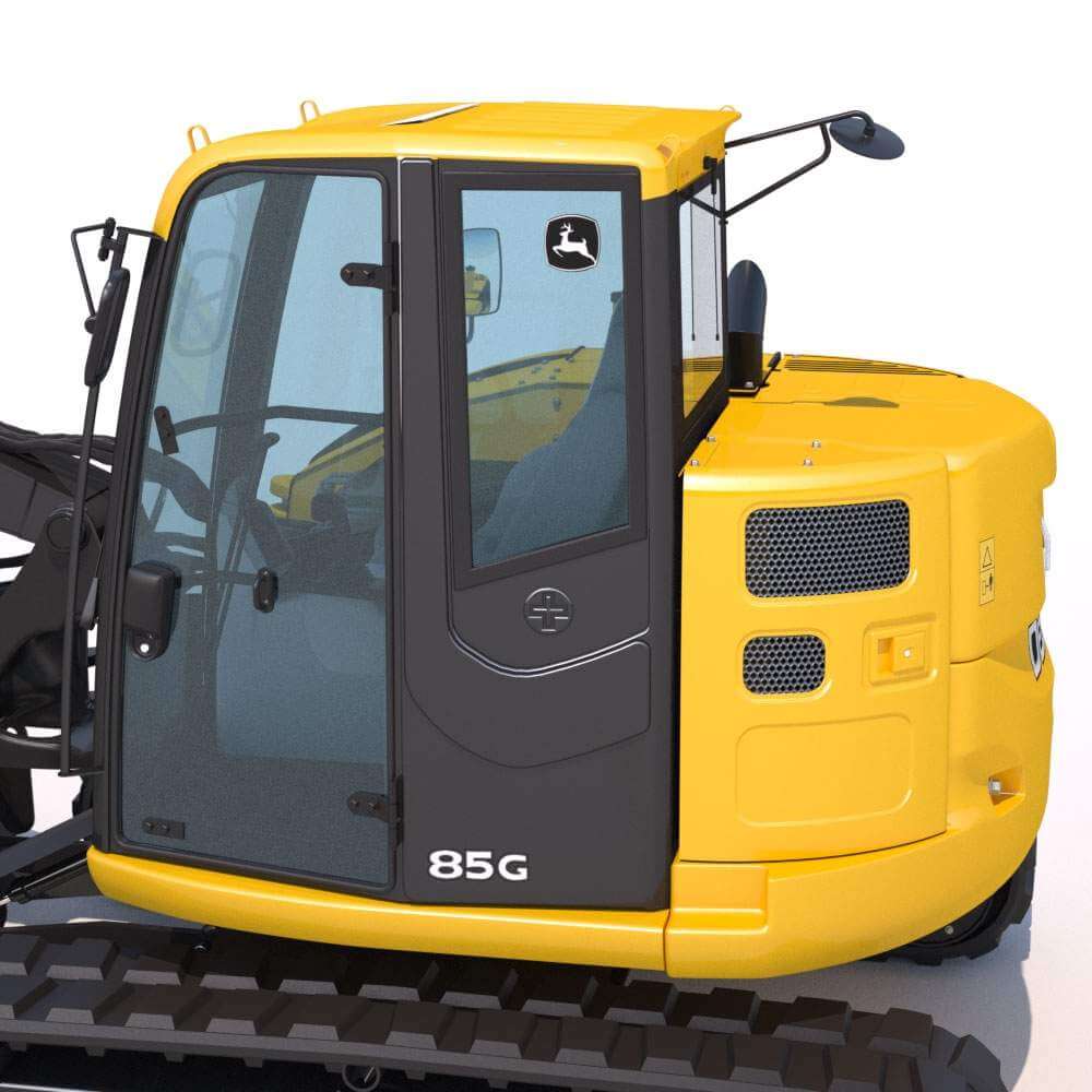 Deere 85G Compact Excavator - 3D Model by ArqArt