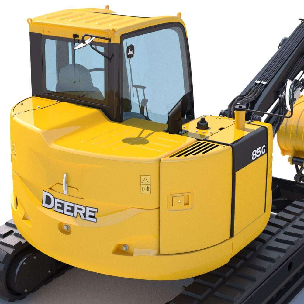 Deere 85G Compact Excavator - 3D Model by ArqArt