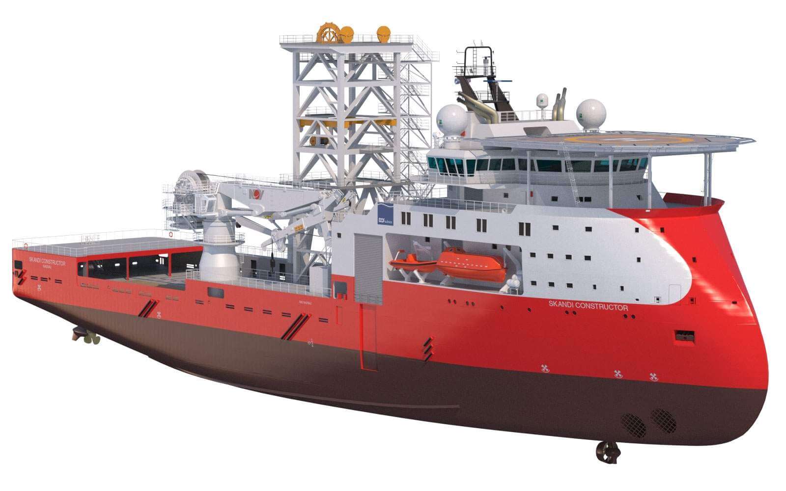 Construction Well Intervention Vessel Skandi Constructor - 3D Model by ...