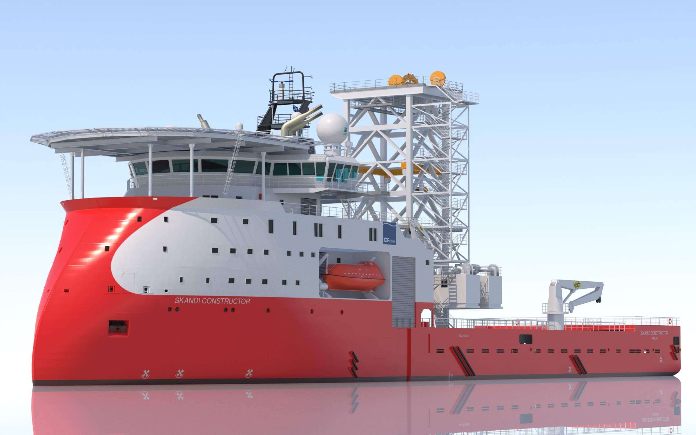 Construction Well Intervention Vessel Skandi Constructor - 3D Model by ...