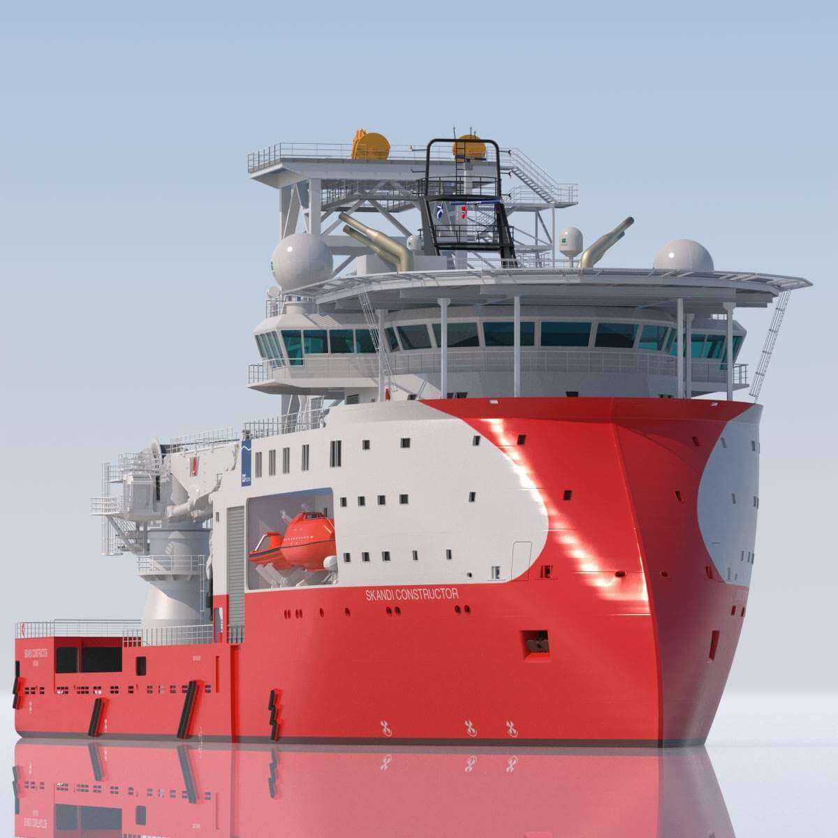 Construction Well Intervention Vessel Skandi Constructor - 3D Model by ...