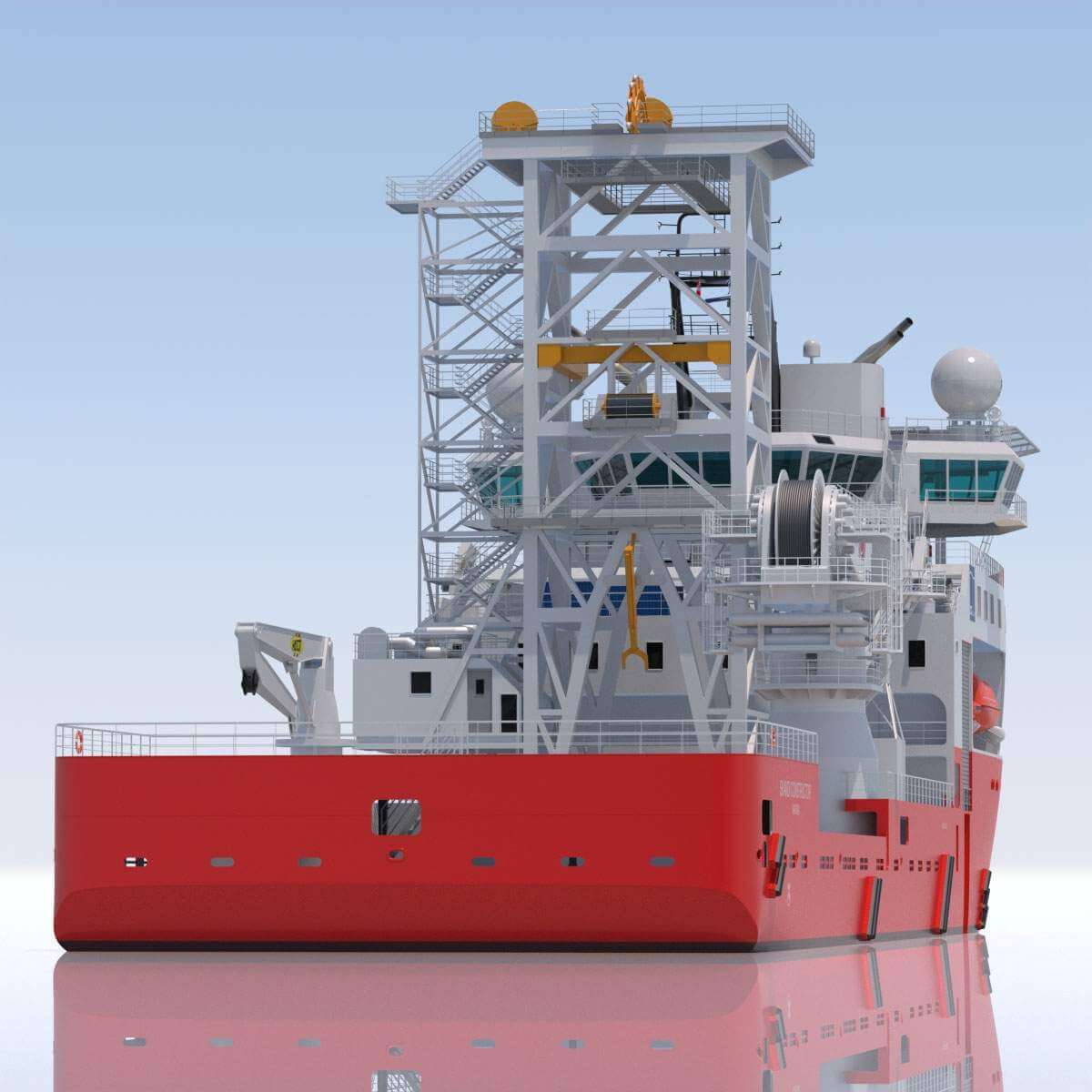 Construction Well Intervention Vessel Skandi Constructor - 3D Model by ...