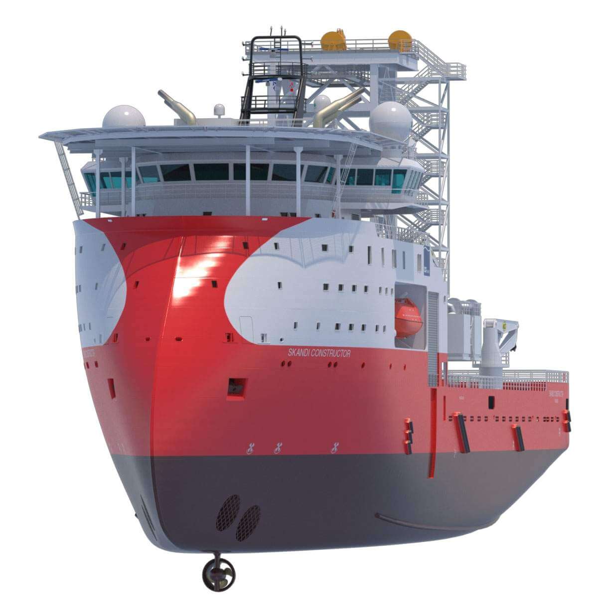 Construction Well Intervention Vessel Skandi Constructor - 3D Model by ...