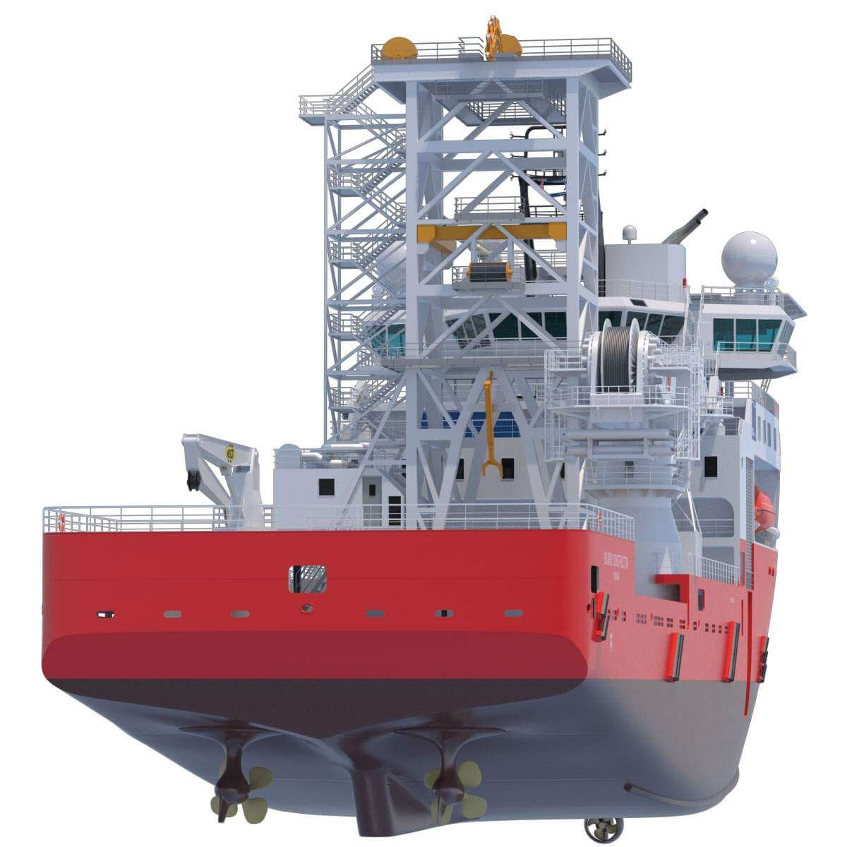 Construction Well Intervention Vessel Skandi Constructor - 3D Model by ...