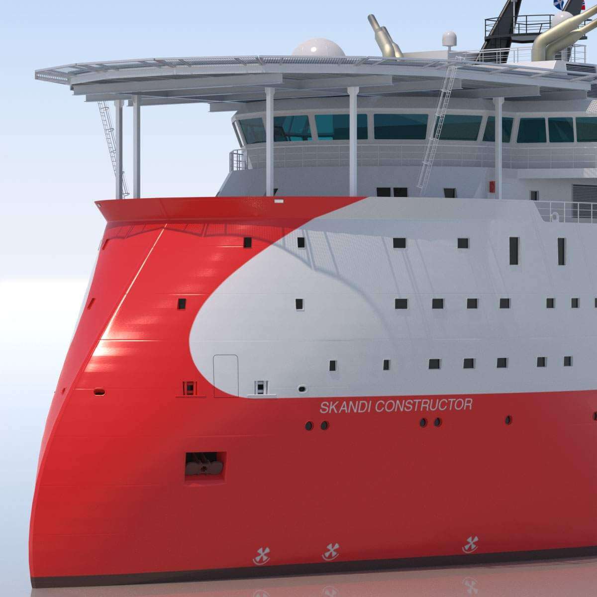 Construction Well Intervention Vessel Skandi Constructor - 3D Model by ...