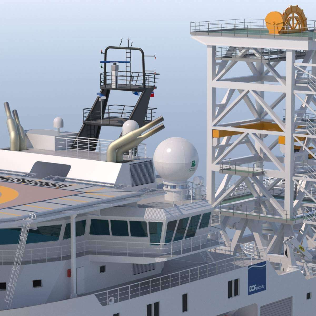 Construction Well Intervention Vessel Skandi Constructor - 3D Model by ...
