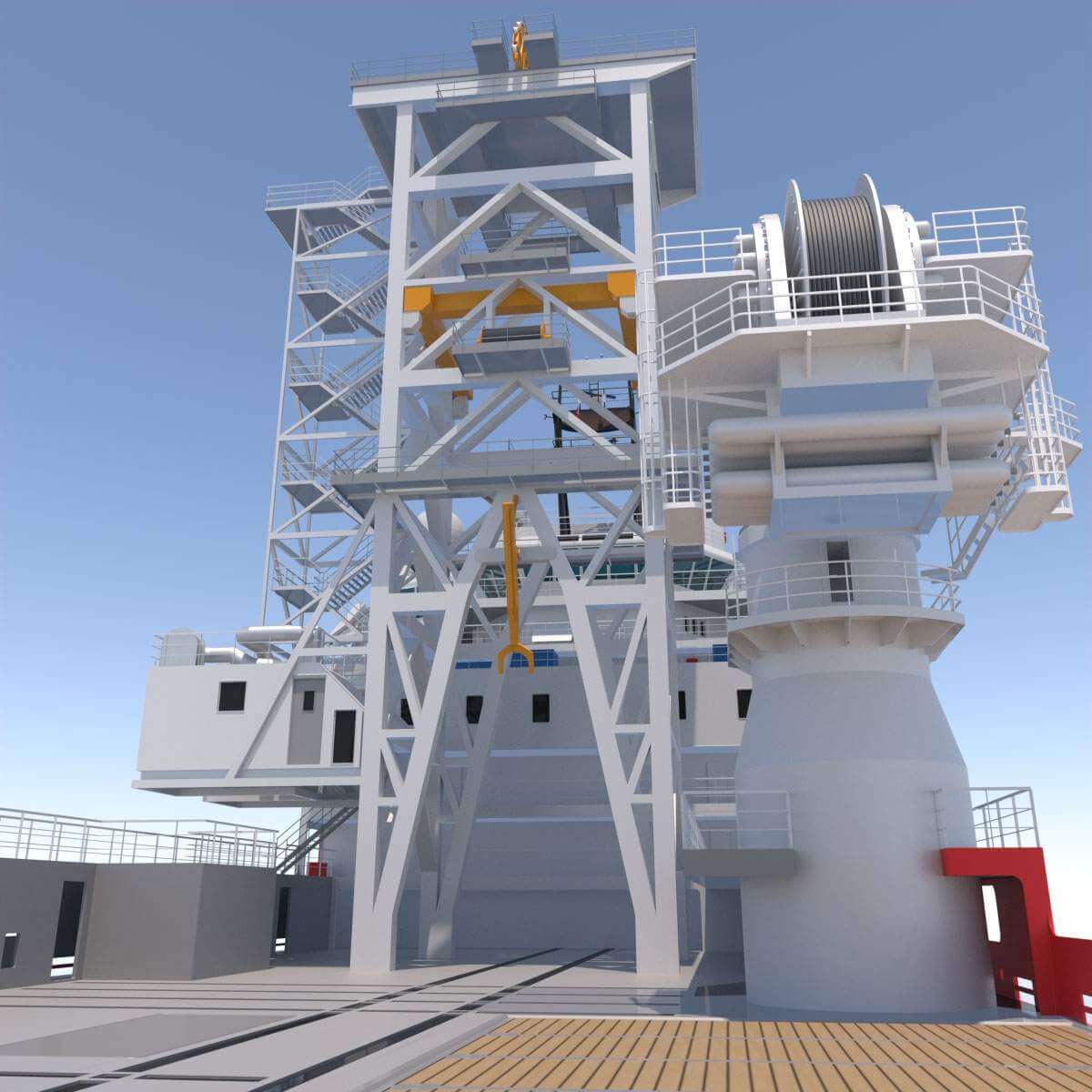 Construction Well Intervention Vessel Skandi Constructor - 3D Model by ...