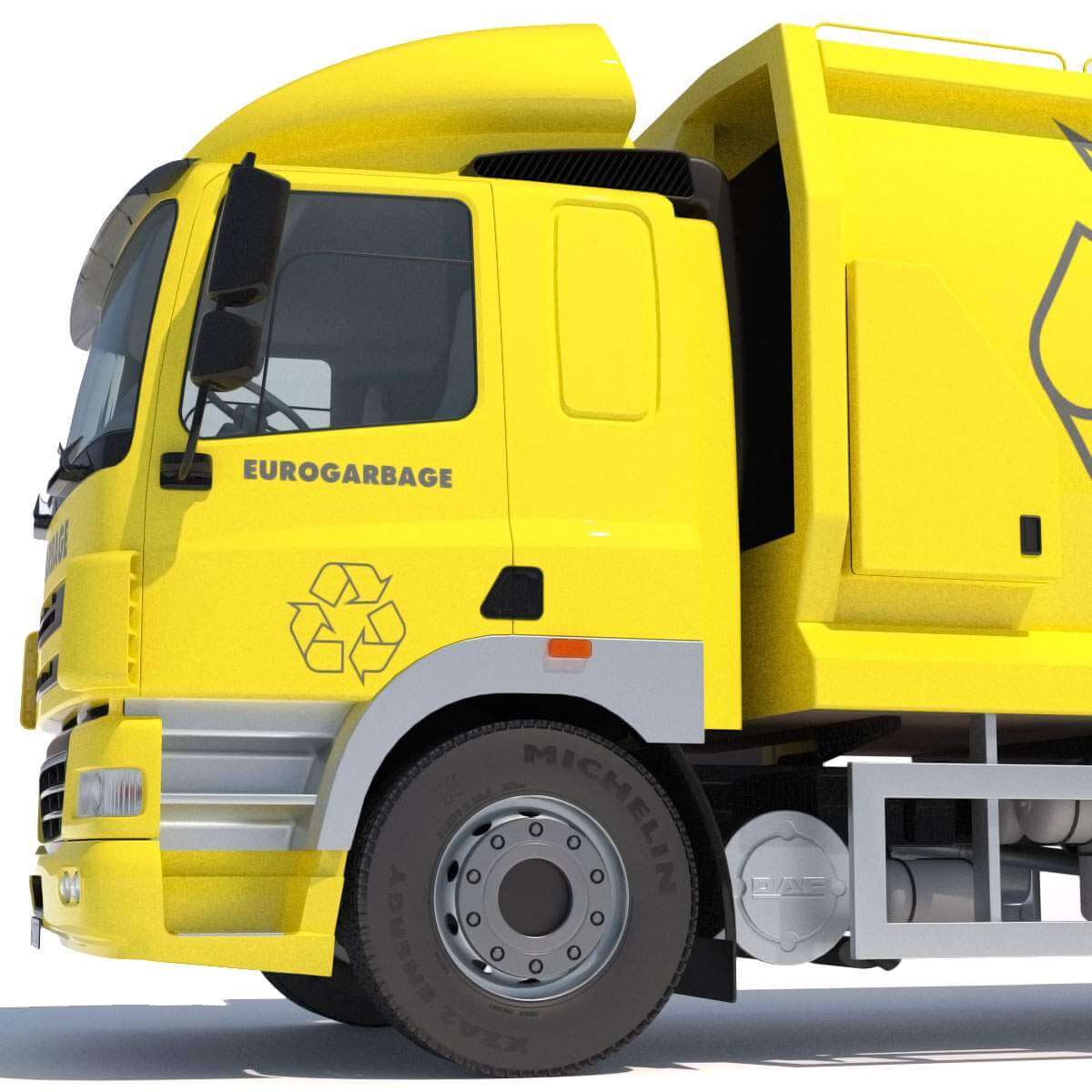 DAF CF 85 Garbage Truck - 3D Model by ArqArt