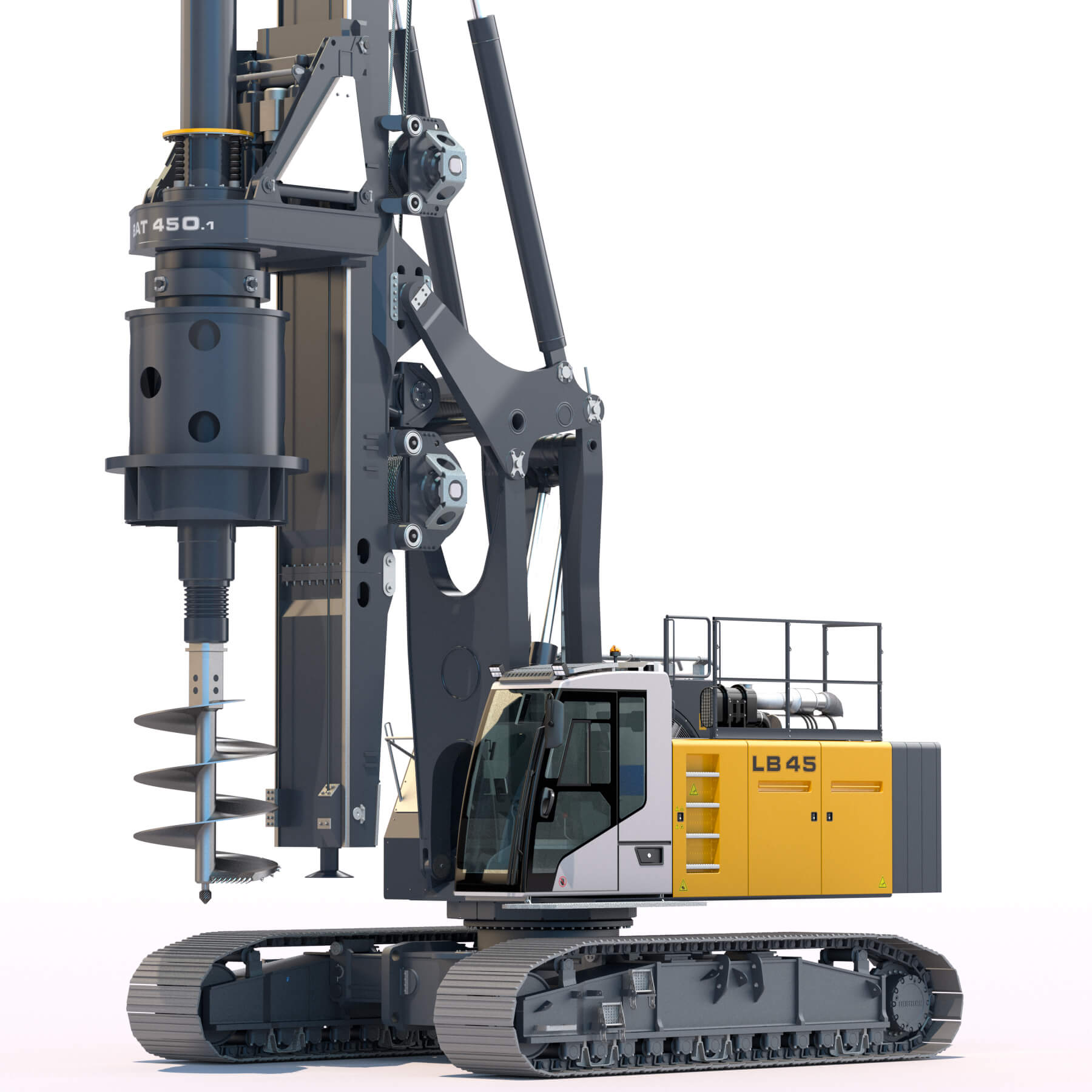 Drilling Rig Liebherr LB45 - 3D Model by ArqArt
