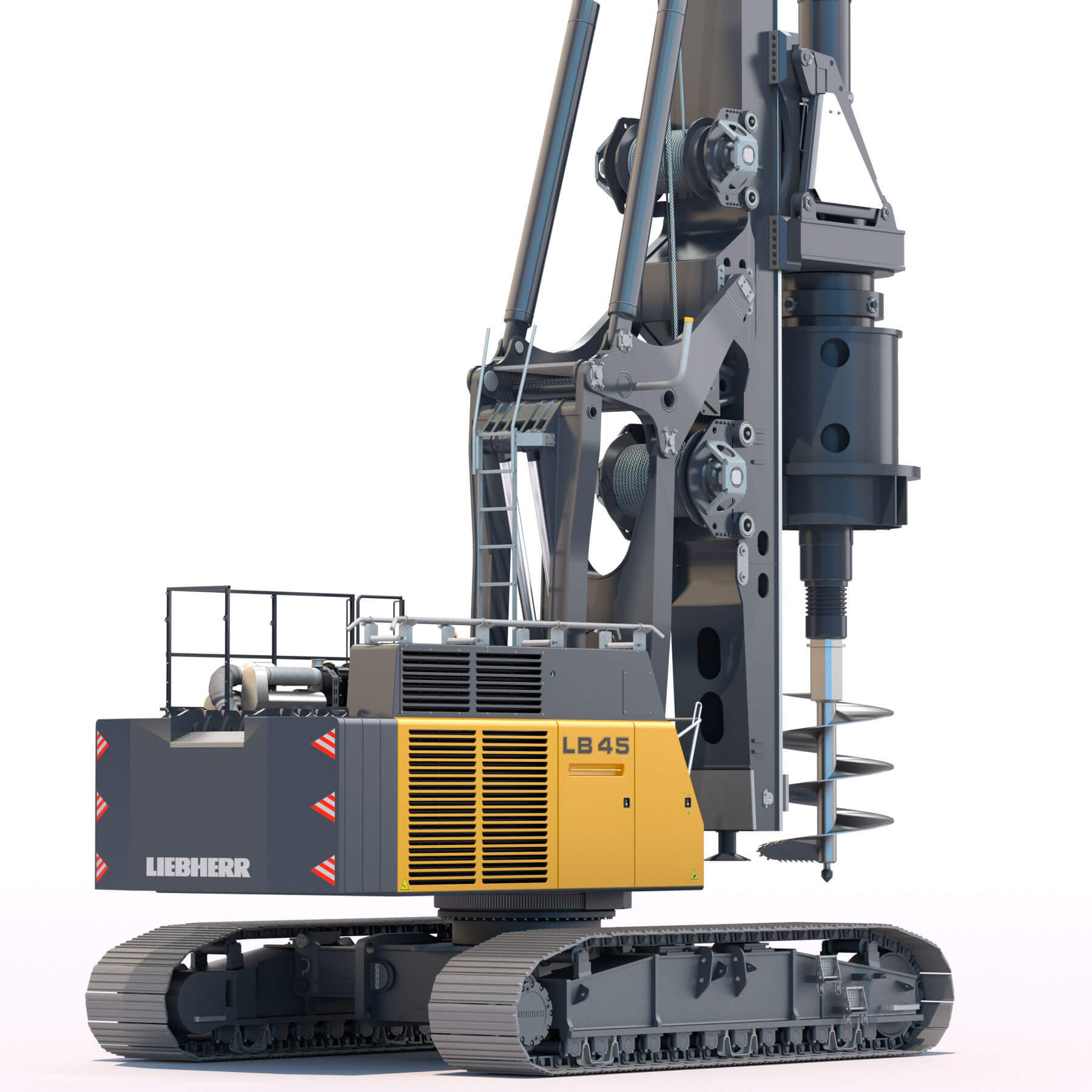 Drilling Rig Liebherr LB45 - 3D Model by ArqArt