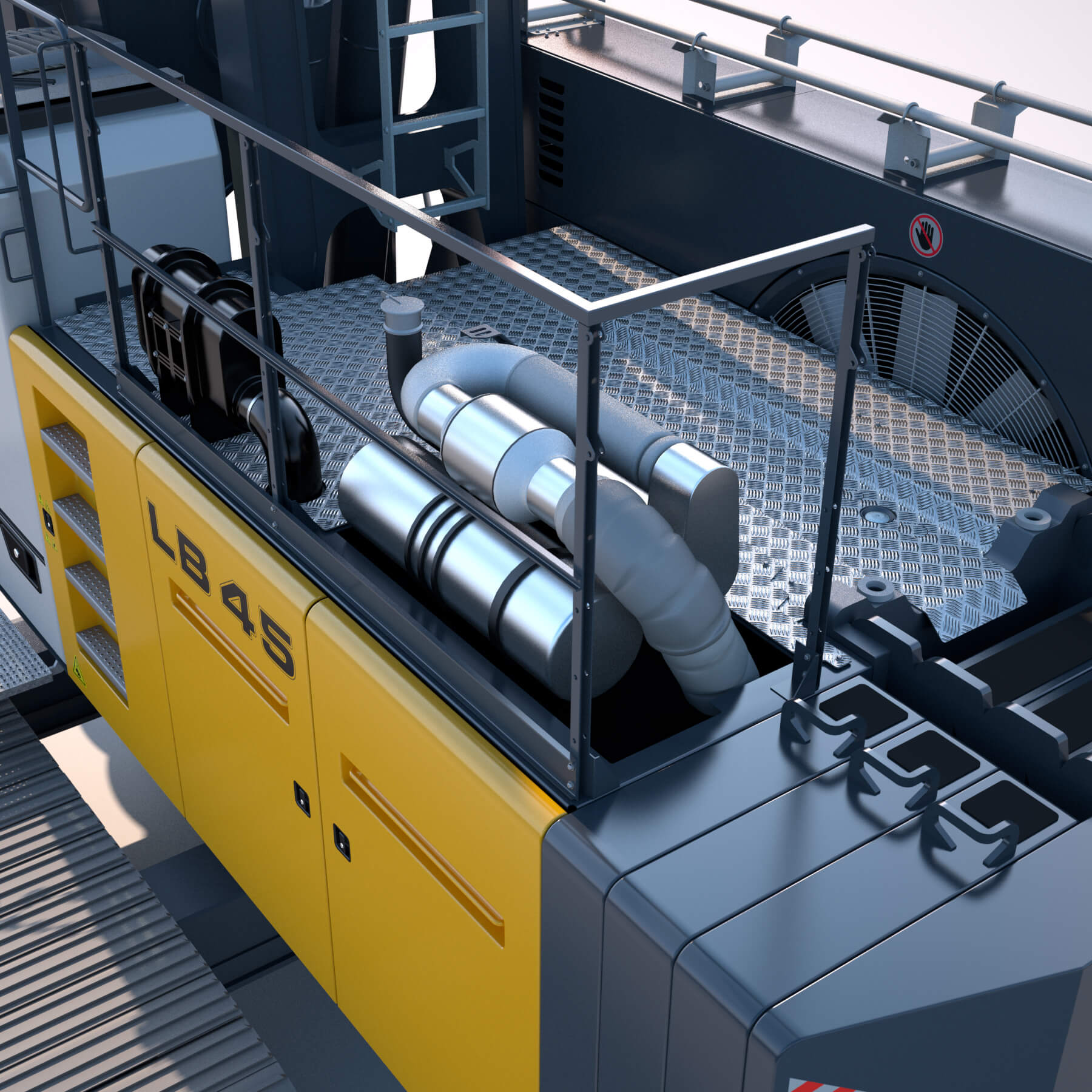 Drilling Rig Liebherr LB45 - 3D Model by ArqArt