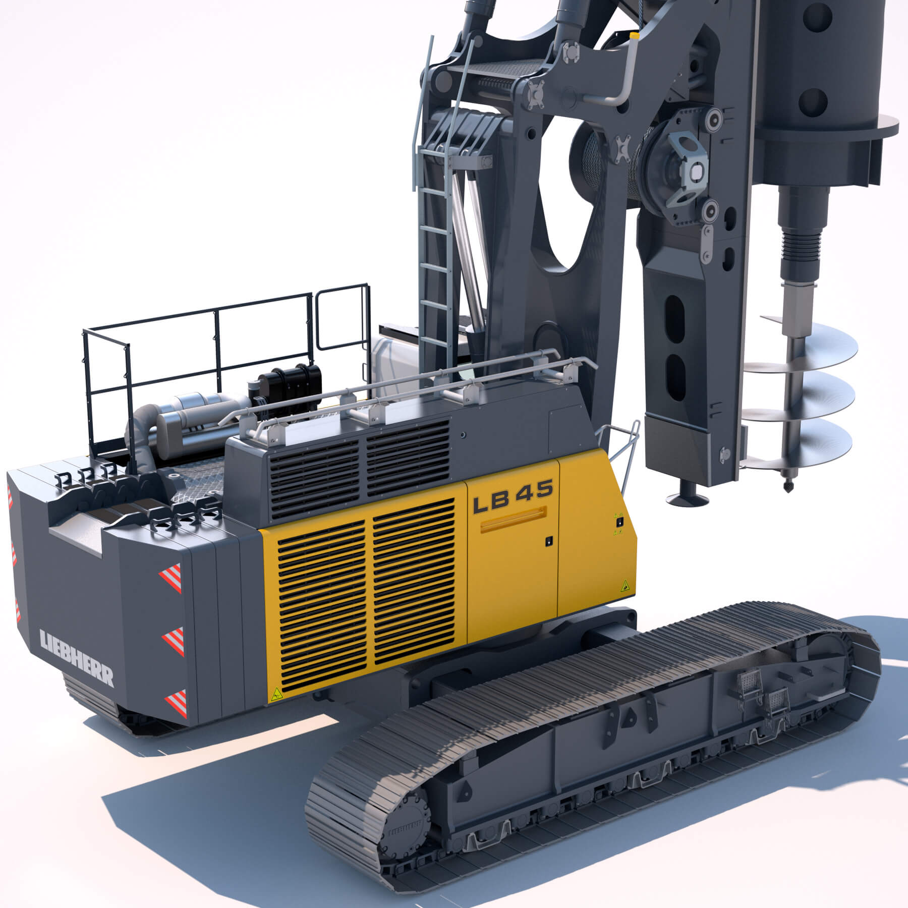 Drilling Rig Liebherr LB45 - 3D Model by ArqArt