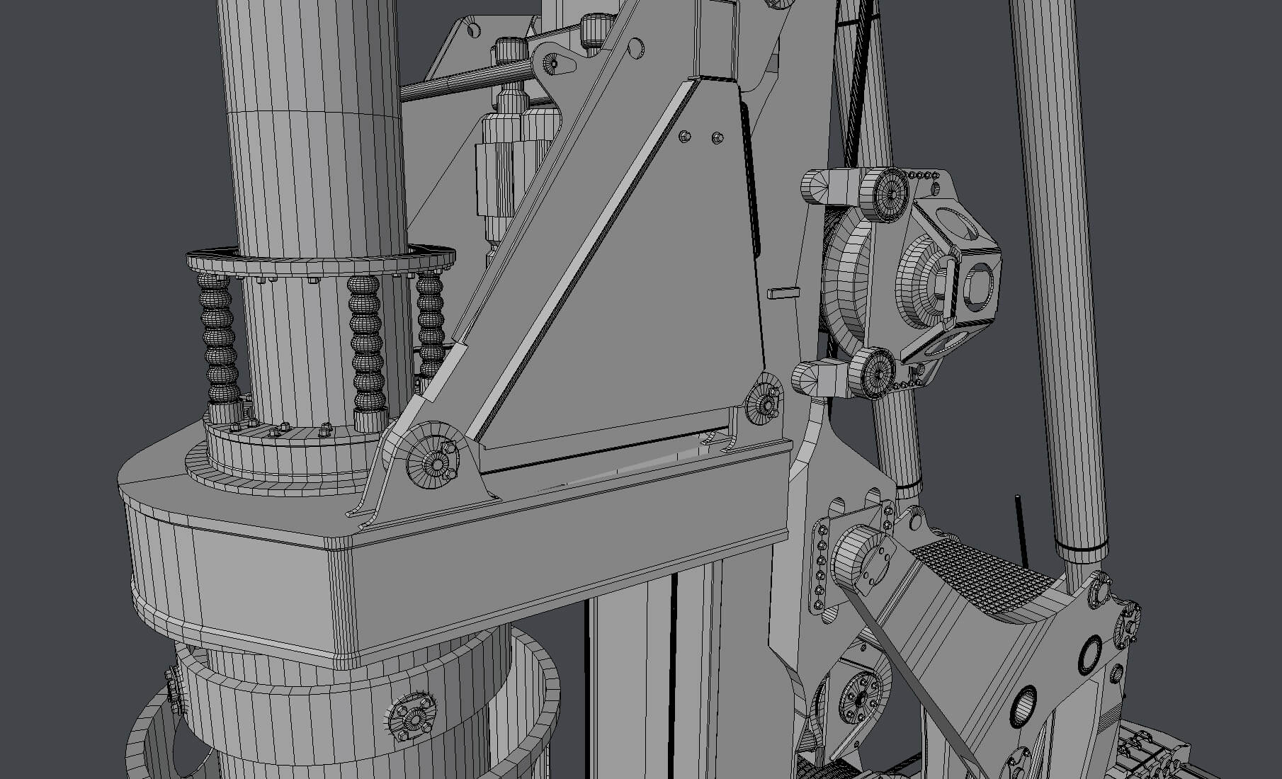 Drilling Rig Liebherr LB45 - 3D Model by ArqArt