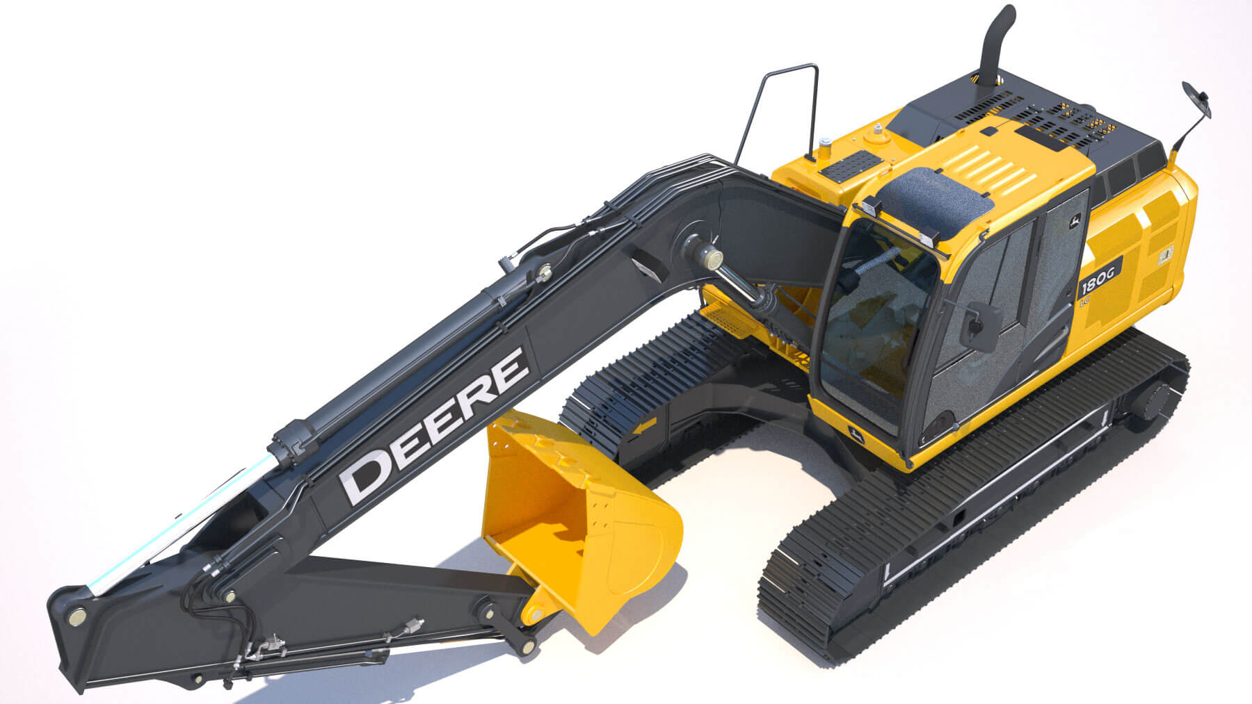 Excavator Deere 180G - 3D Model by ArqArt