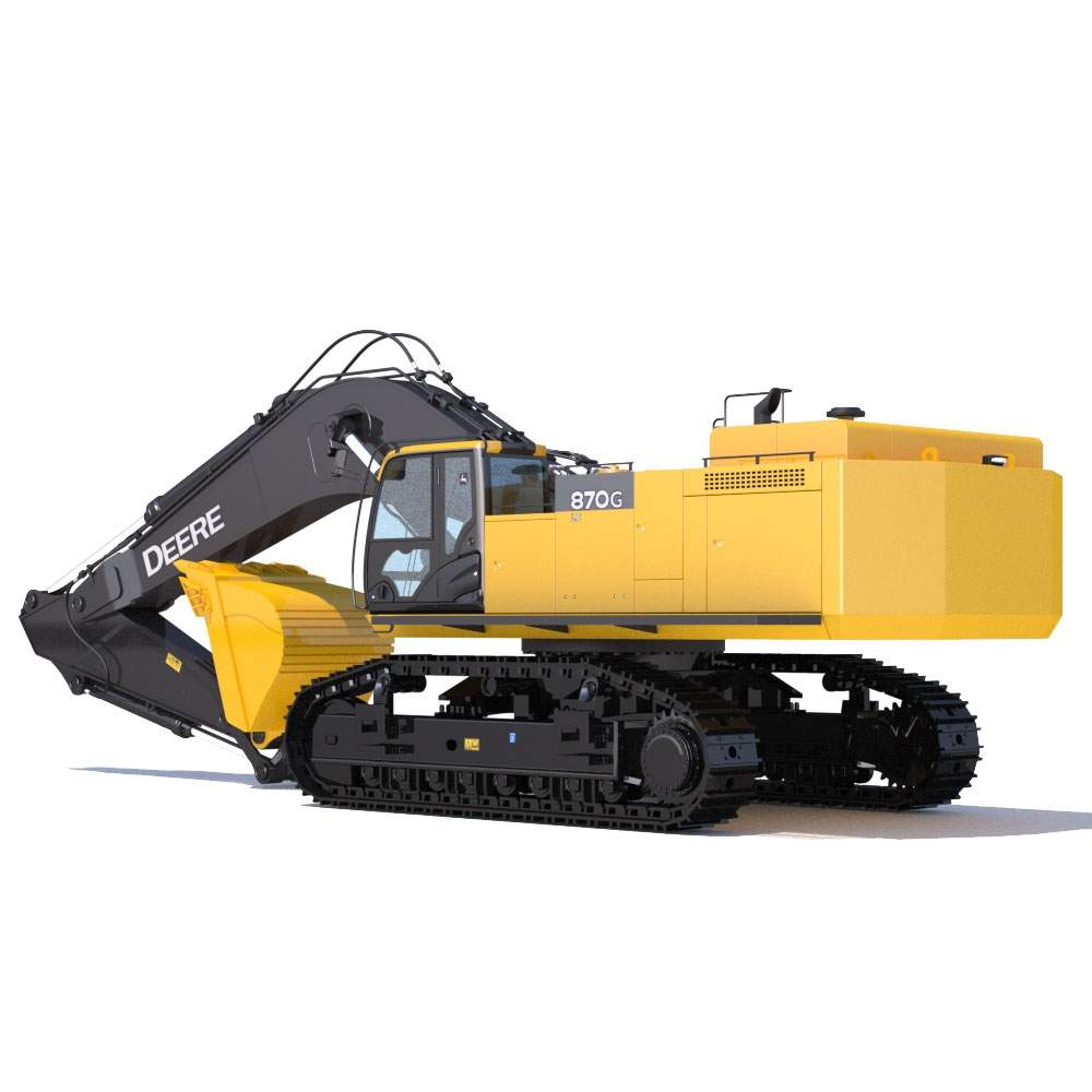 Deere 870G Excavator - 3D Model by ArqArt