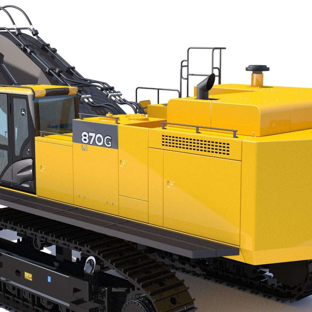Deere 870G Excavator - 3D Model by ArqArt