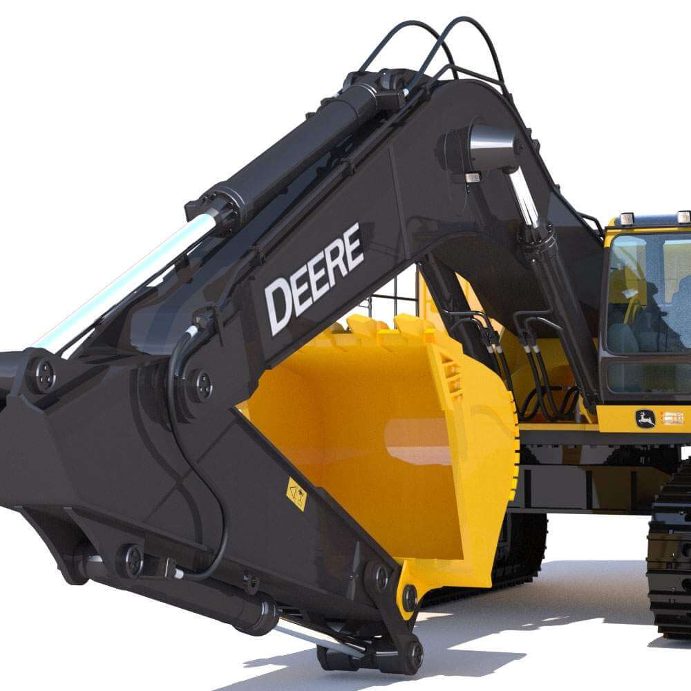 Deere 870G Excavator - 3D Model by ArqArt