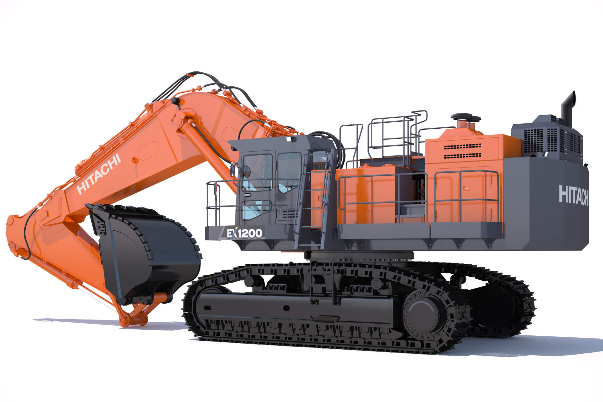 Excavator Hitachi Ex1200-7 3D Model by ArqArt