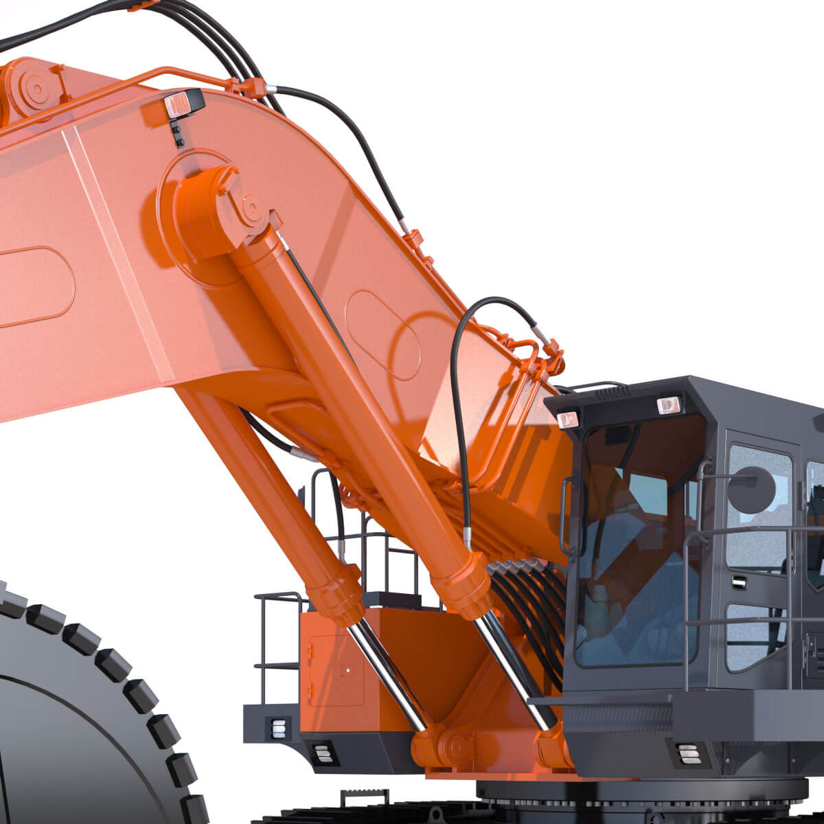 Excavator Hitachi Ex1200-7 3D Model by ArqArt